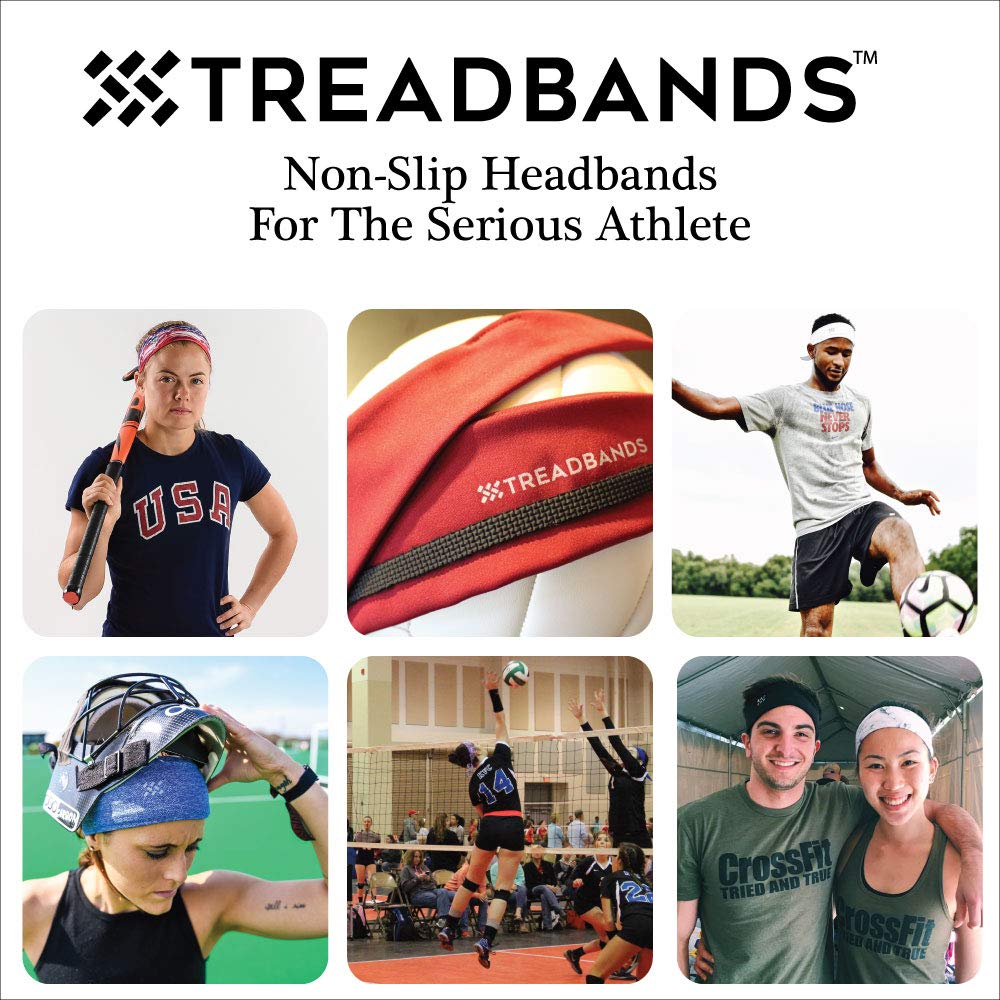 TreadBands All Terrain Non Slip Tieback Headband - Breast Cancer Awareness (Wings of Hope)