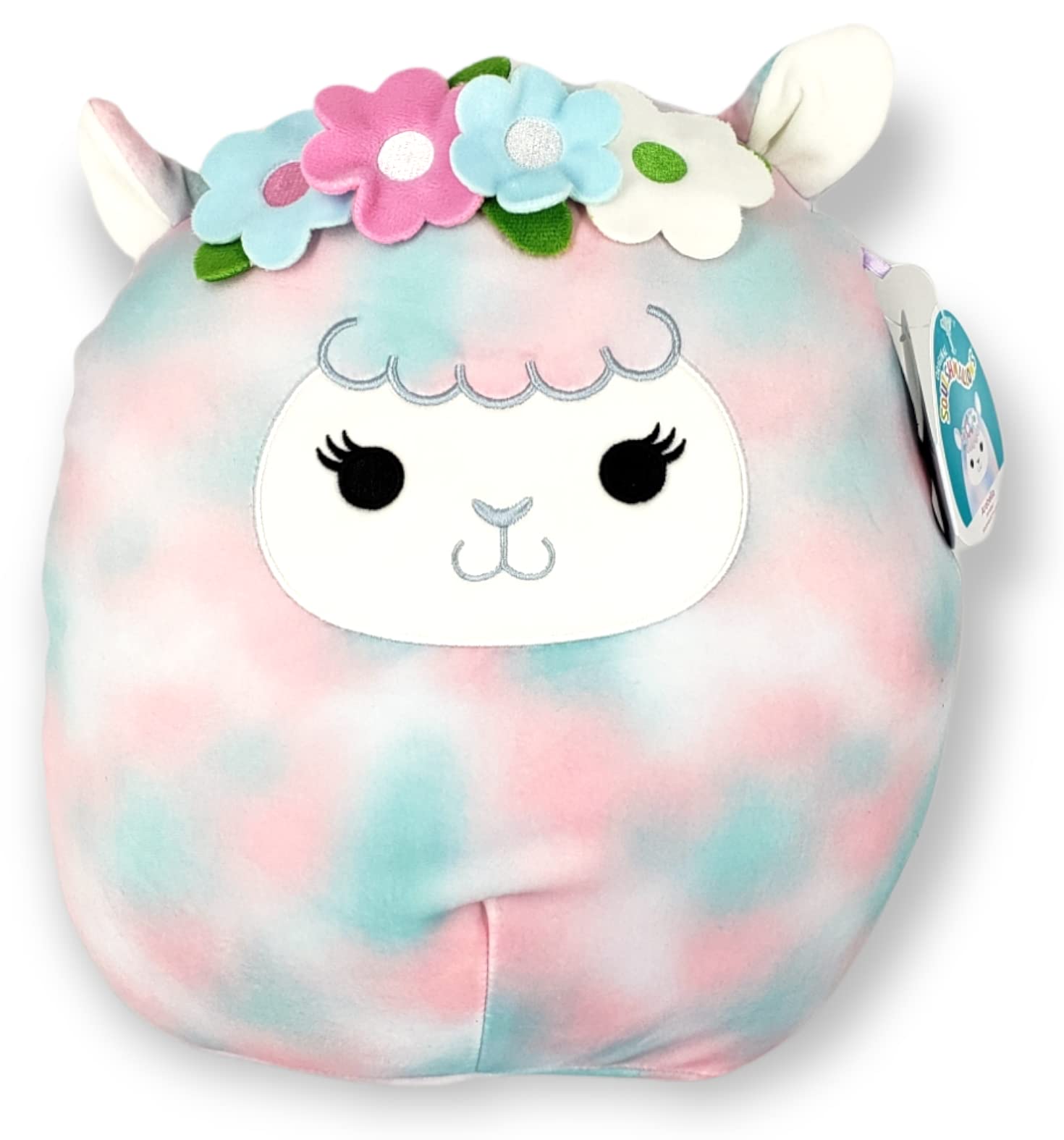 SQUISHMALLOW KellyToys - 12 Inch (30cm) - Arabella The Llama with Flower Headband - 2022 Spring Floral Squad