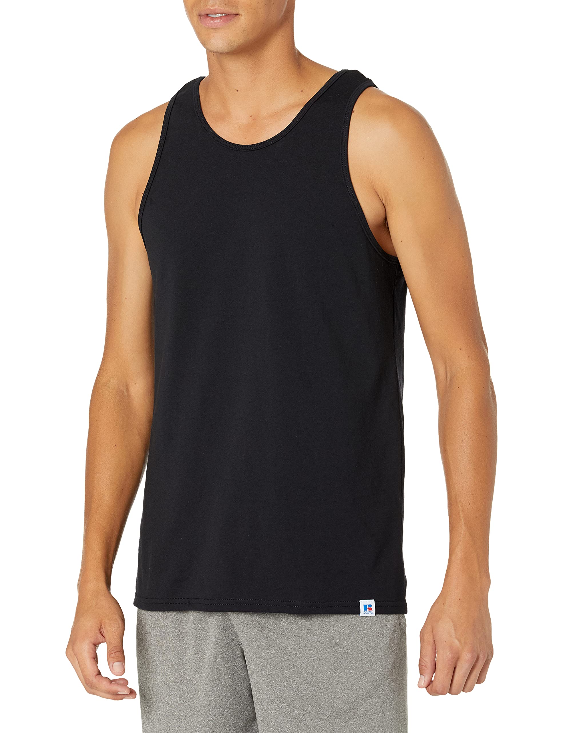 Russell Athletic Men’s Cotton Performance Tank Tops Black