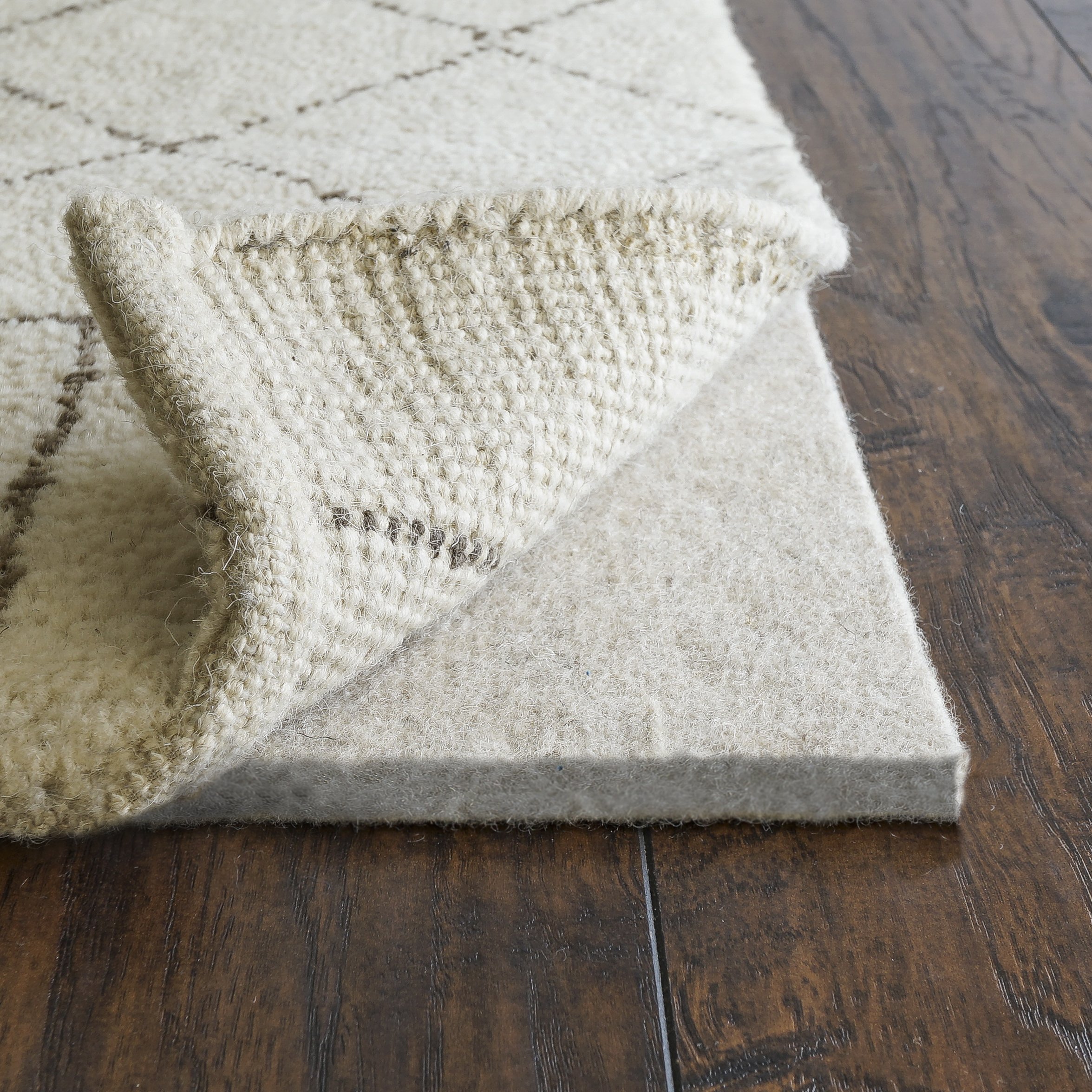 RUGPADUSA - Eco-Plush - 8'x10' - 1/2" Thick - 100% Felt - Luxurious Cushioned Rug Pad - Available in 3 Thicknesses, Many Custom Sizes