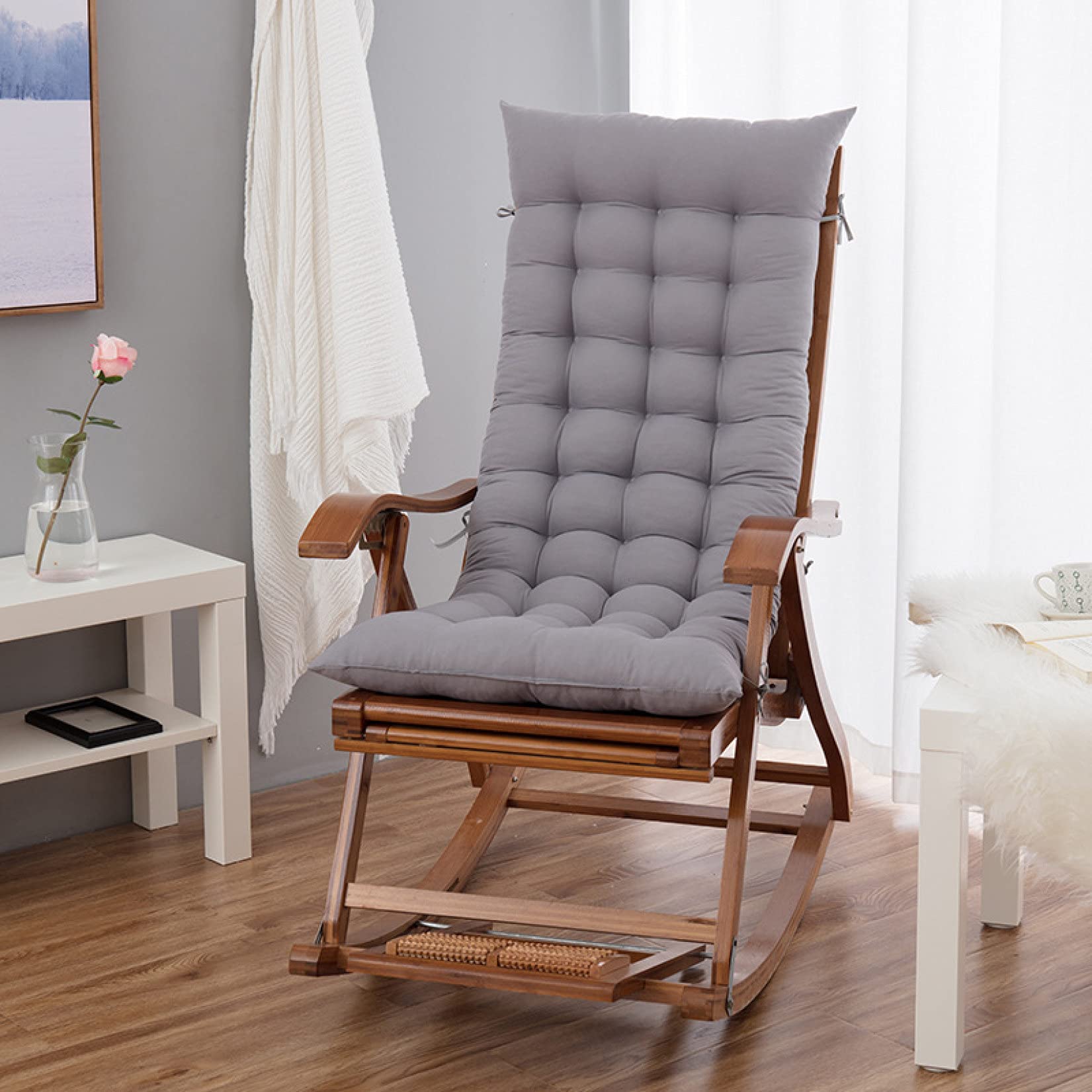 PTONUIC Soft Long Chair Cushion Thicken Rocking Chair Cushion Tatami Pad Recliner Beach Chair Sofa Cushion Floor Mat