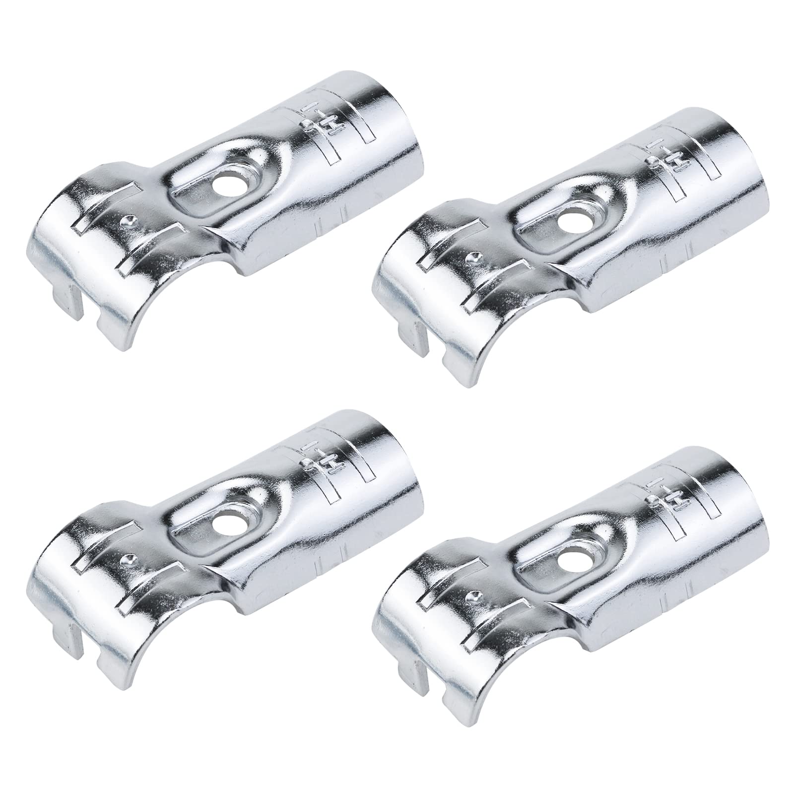 Mewutal 4PCS Silver Tube Connector 26mm /1.02" Post Wire Shelving Shelf Replacements for Workbench, Factory, Cart, Shelf