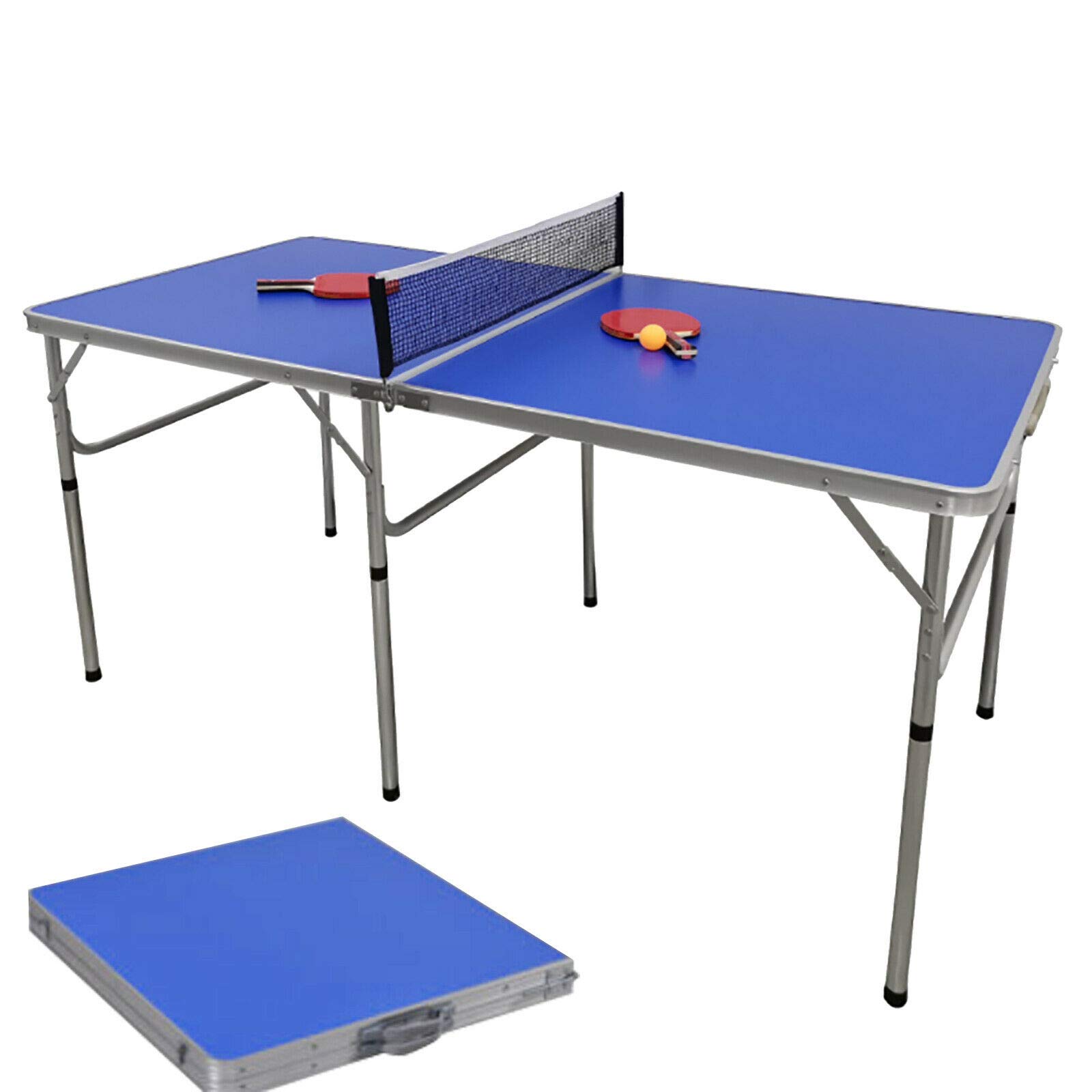Table Tennis Table,Portable Foldable Table Indoor Outdoor Game with Balls and Net,Easy Assembly,for Home Office Family