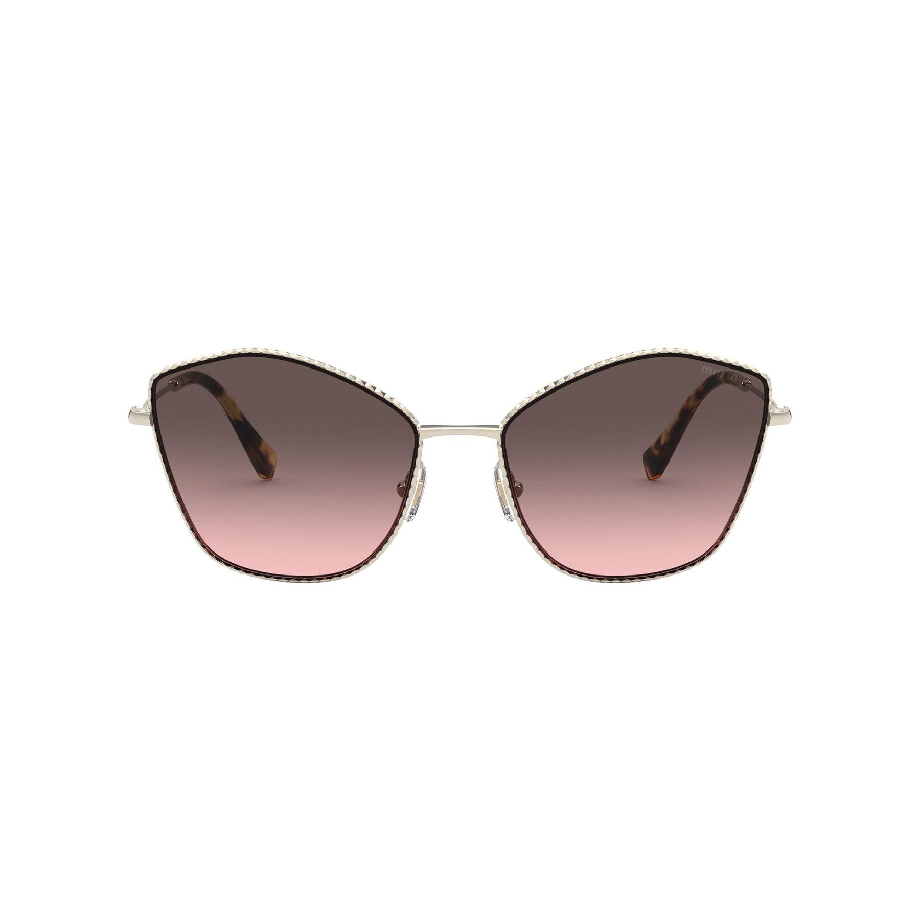 Miu Miu MU 05US - 7S0CZ9 Sunglasses CORE COLLECTION LIGHT HAVANA w/GRADIENT BROWN MIRROR 55mm
