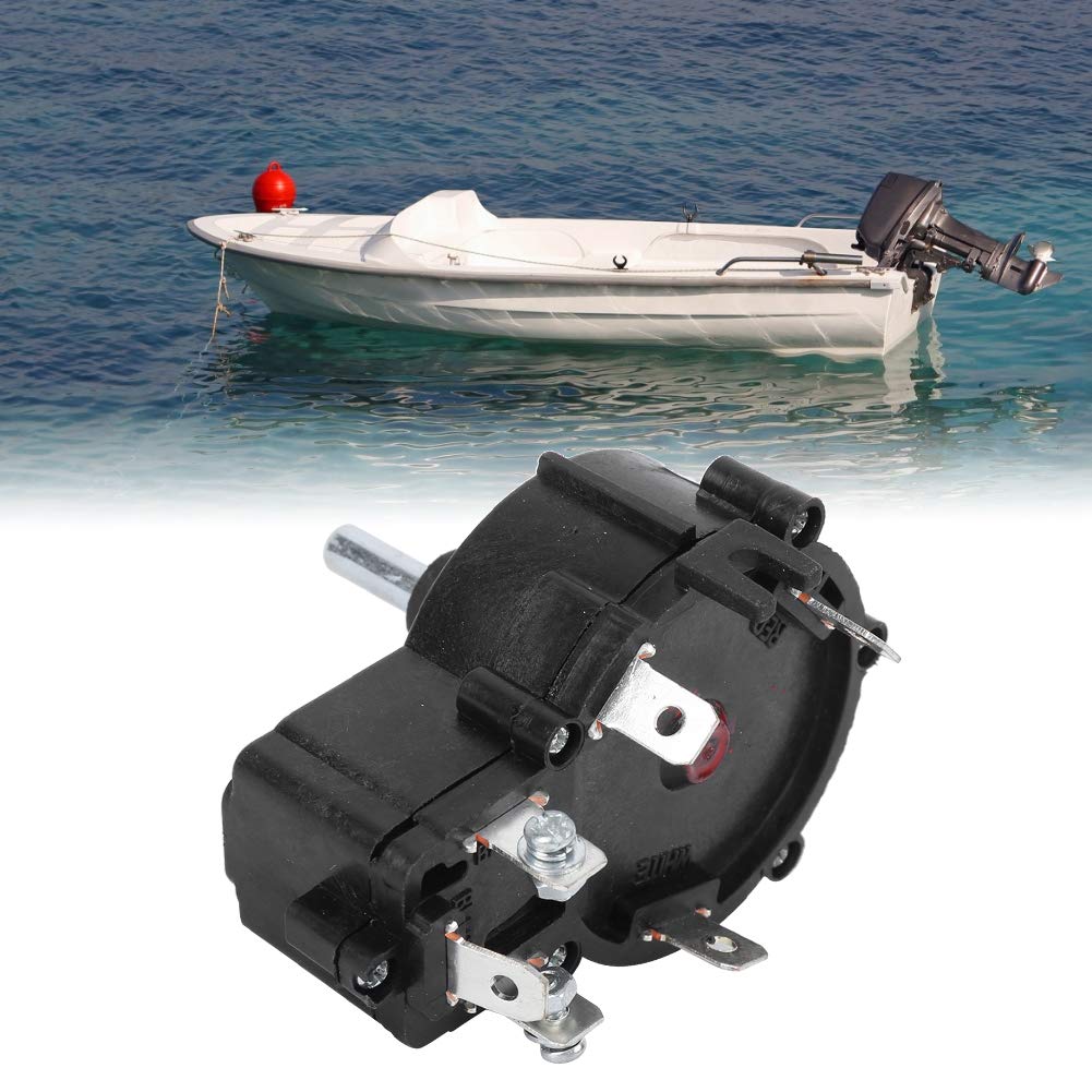 Ruiqas Trolling Motor Switch, 12V 24V Electric Fishing Trolling Motor 5 Speed Switch for Fishing Outboard Electric Trolling Motor Accessories