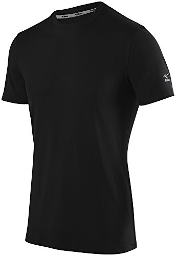 Mizuno mens 2.0 Youth Volleyball Attack 2 0 Tee Shirt, Black, X-Large US