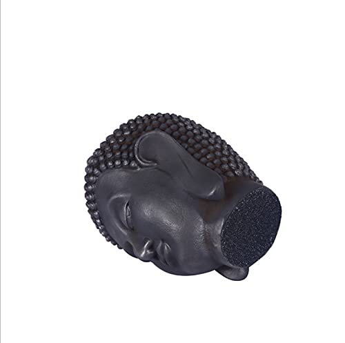 Resin Buddha Head Statue, Meditating Buddha Figurine Ornament Buddhist Supplies for Home Decoration