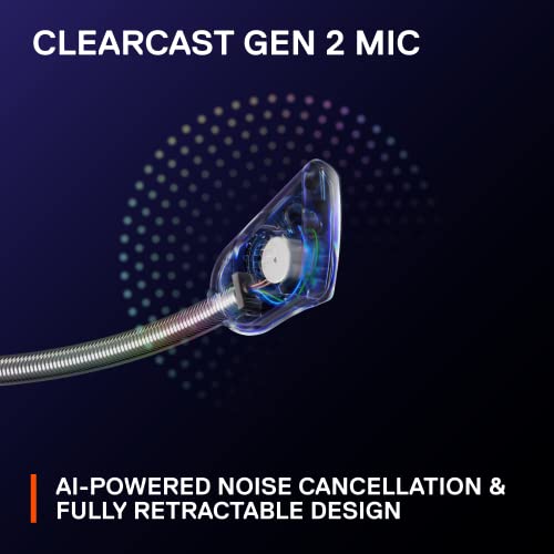 SteelSeries Arctis Nova 7P Wireless Multi-Platform Gaming Headset — Neodymium Magnetic Drivers — 2.4GHz + Bluetooth — 38Hr USB-C Battery — Gen2 AI Mic — PlayStation, PC, Switch, VR, Mobile - Black
