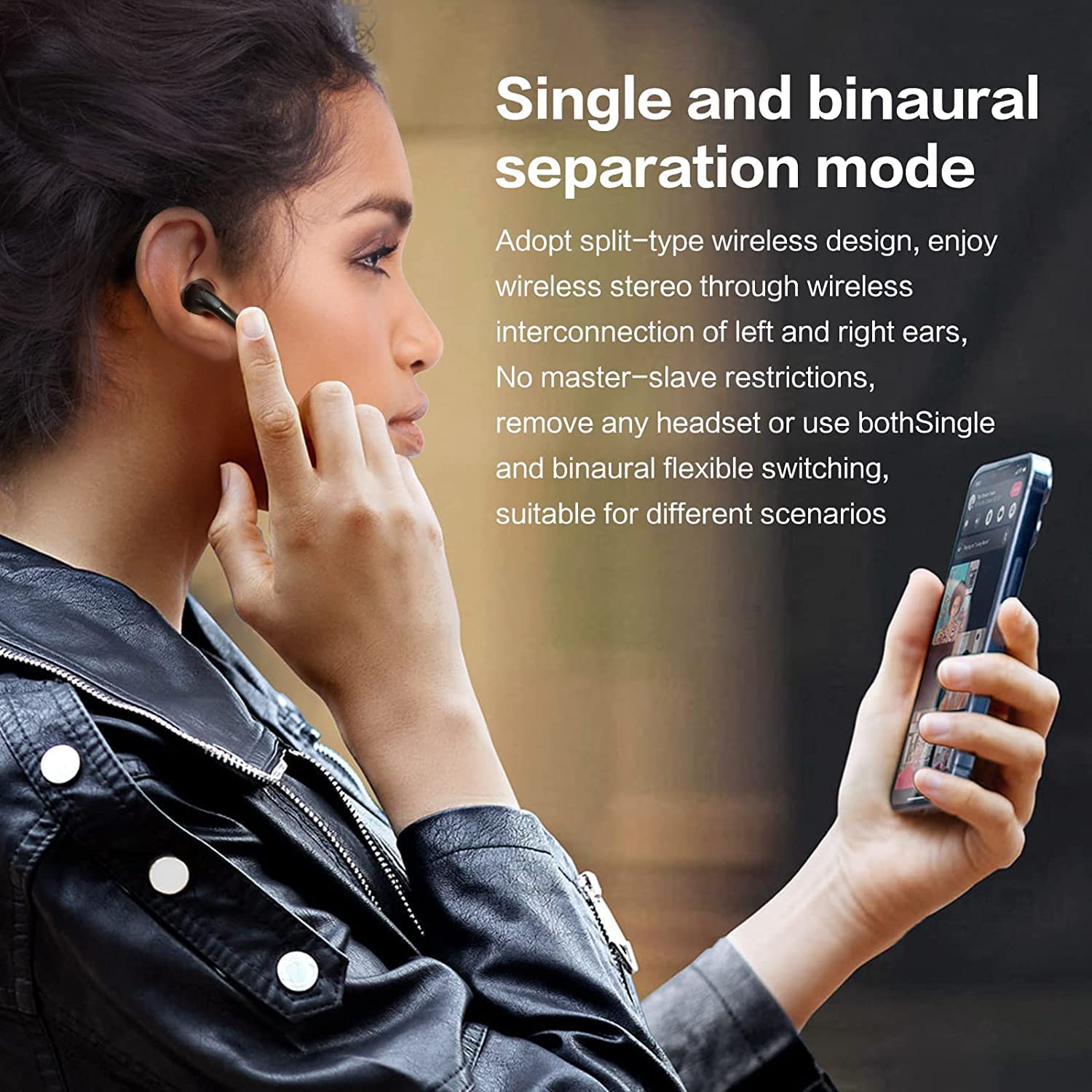 Waterproof Bluetooth 5.2 True Wireless Earbuds, Touch Control, in-Ear Stereo Earphones Headset,30H Cyclic Playtime TWS Headphones with Charging Case and mic B