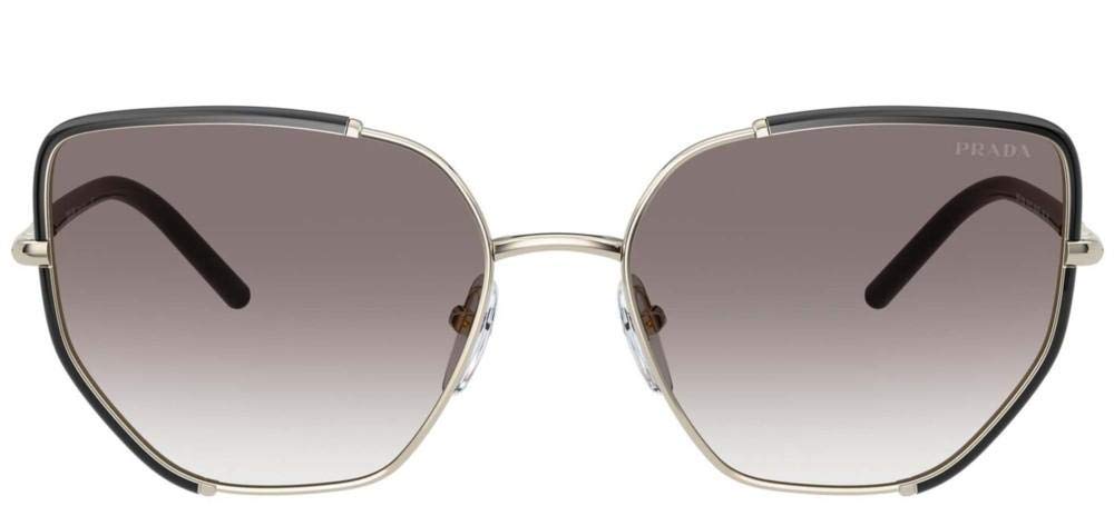 Prada PR 50WS Women's Sunglasses Black/Pale Gold/Grey Gradient 58