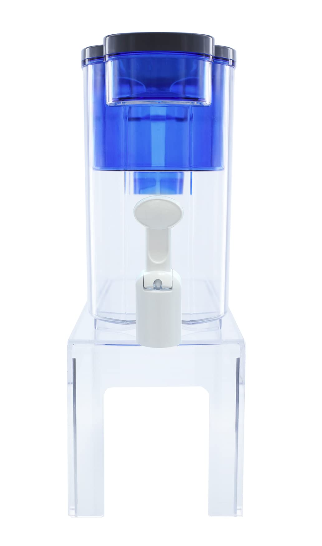The Beverage Butler Countertop Water Filter Pitcher Stand - Clear Heavy Duty Acrylic Frame - 12" x 6" x 6" - Compatible with Brita UltraMax, PUR Ultimate and, ZeroWater ZD018