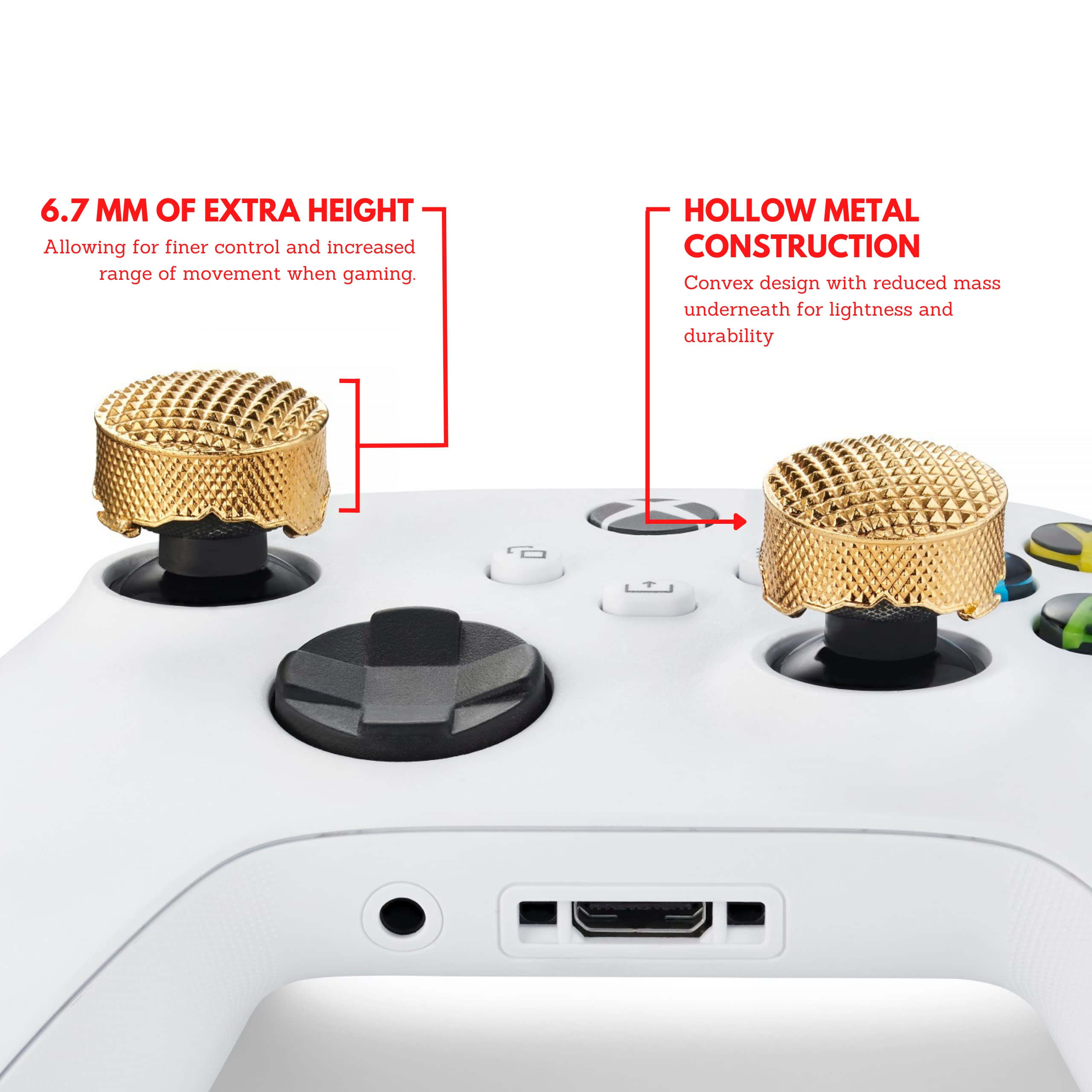 Thumb Grips for Xbox One and Xbox Series X Controller | WarriorGripz Bling Monster Design