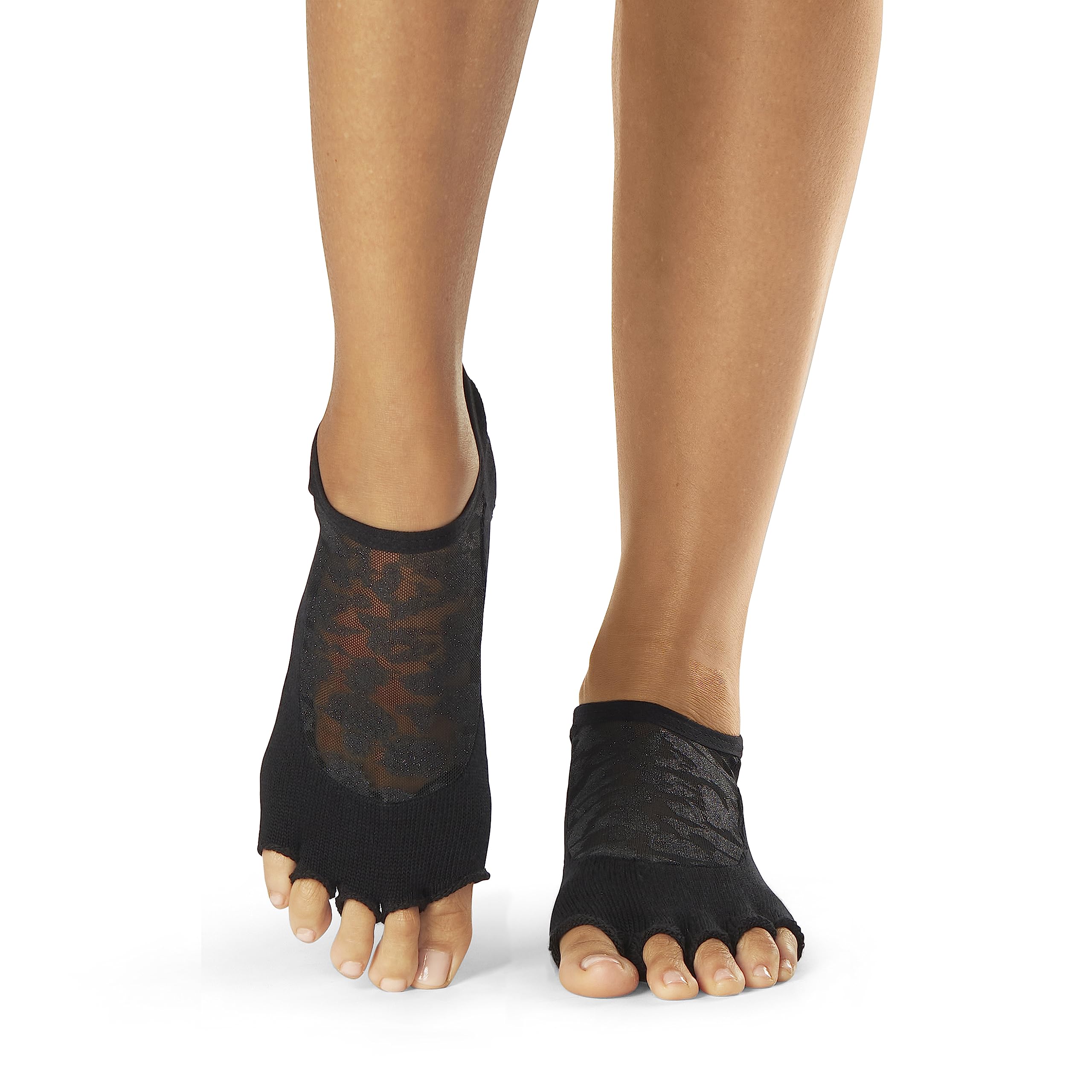 toesox Grip Pilates Barre Socks – Non Slip Luna Full Toe for Yoga & Ballet