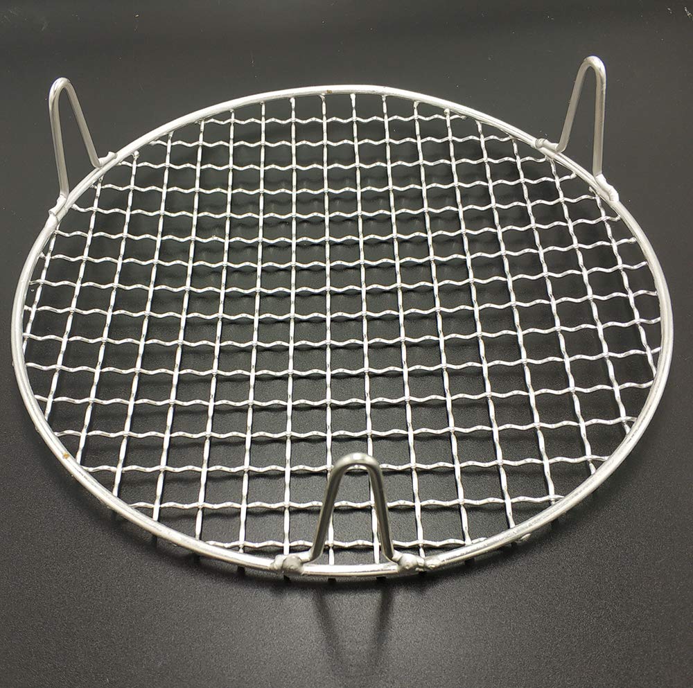Turbokey Round Canning Rack Stainless Steel with 2" Height Legs Dia 8.25" Heavyweight Cross Wire Steaming Cooling Barbecue Rack/Carbon Baking Net/Grill/Pan Grate (210mm/8.25")