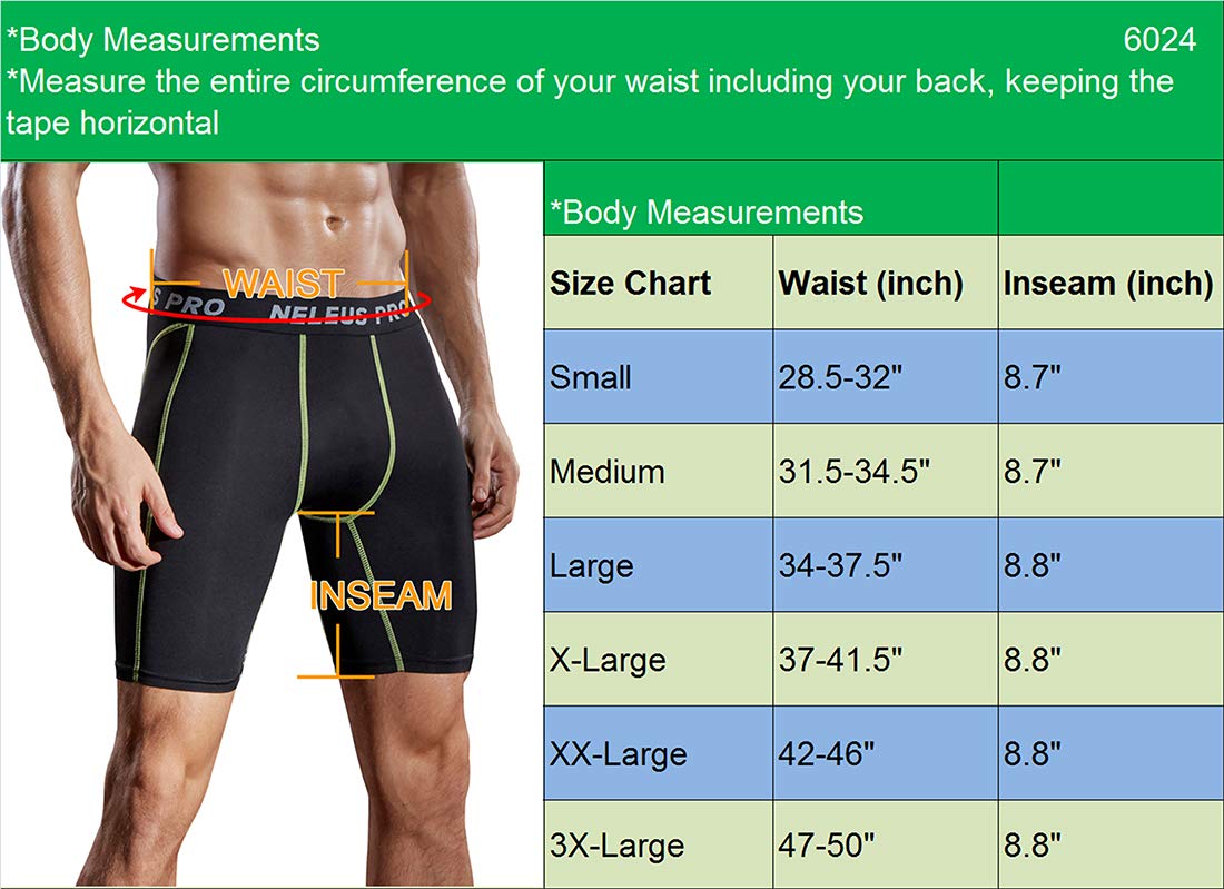 NELEUS Men's Compression Shorts 3 Pack Quick Dry Athletic Running Shorts,6086,Red/Navy/Blue,L