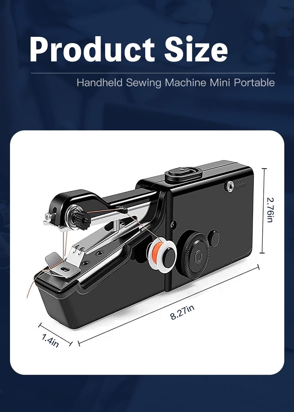 Mini Handheld Sewing Machine for Quick Stitching, Portable Sewing Machine Suitable for Home,Travel and DIY, Electric for Beginners