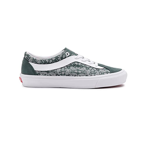 Vans Men's Bold Ni Sneakers, (Bandana) Jungle Green/True White, Size 9.5
