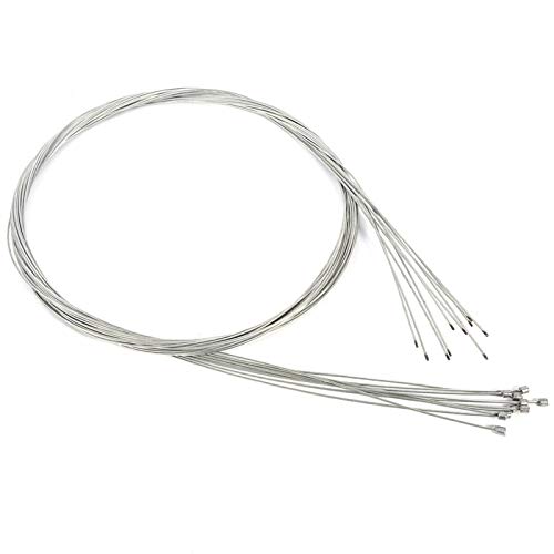 Road Bike Shifting Cable 10 Pcs 2m Derailleur Cables Bicycle Derailleur Cable Galvanized Steel
