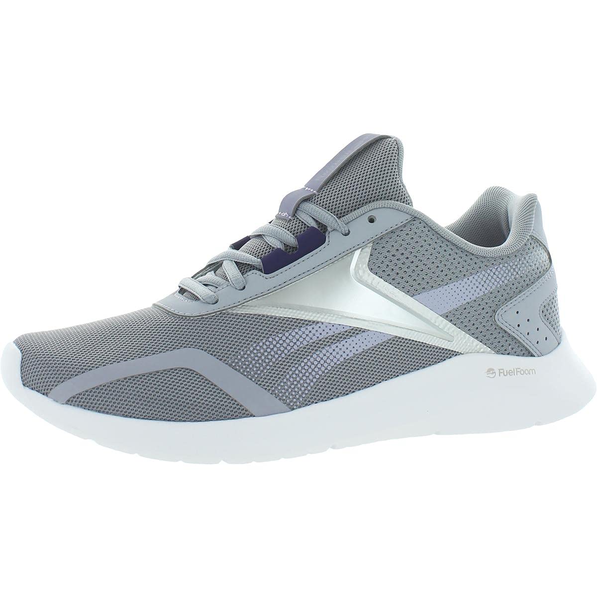 Reebok Women's ENERGYLUX 2.0 Running Shoe, Cool Shadow/White/Silver, 8 M US