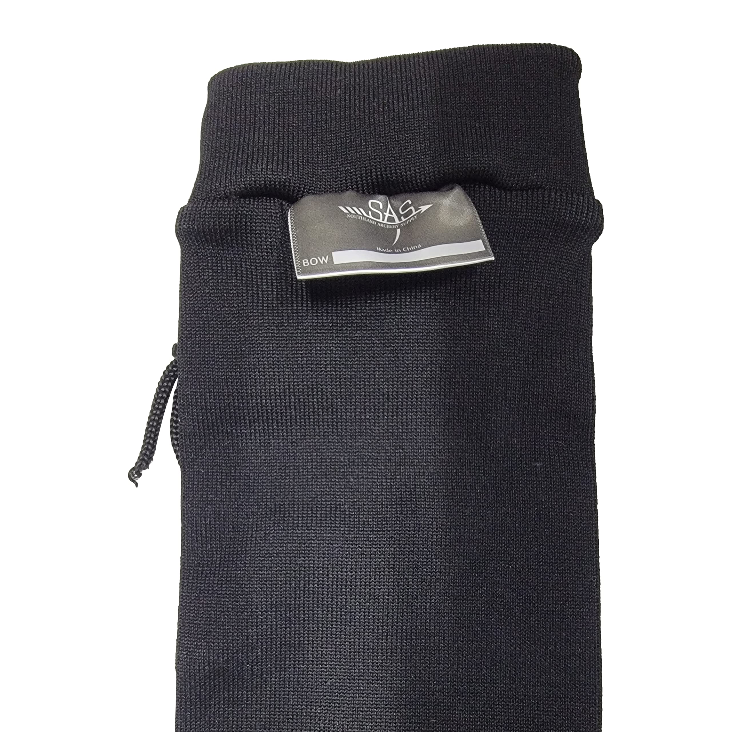 Southland Archery Supply Traditional Bow Sock Sleeve Soft Bag Case Cover 4.5" Wide (Black, 67" x 4.5")