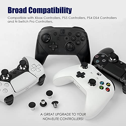 TOMSIN Magnetic Thumbstick DIY Set for Xbox One/Elite Controller,8 in 1 Swap Joysticks Replacement Repair Mod Kit for PS5/PS4 Controller,for Switch Pro Controller (Elite Series 1 Style)