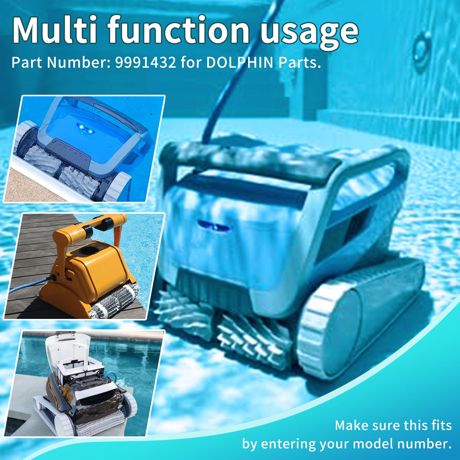 Ultra Fine Cartridge Filter Panels Part Number: 9991432-R4 Robotic Pool Cleaner Filter m400, m500, Nautilus CC Plus