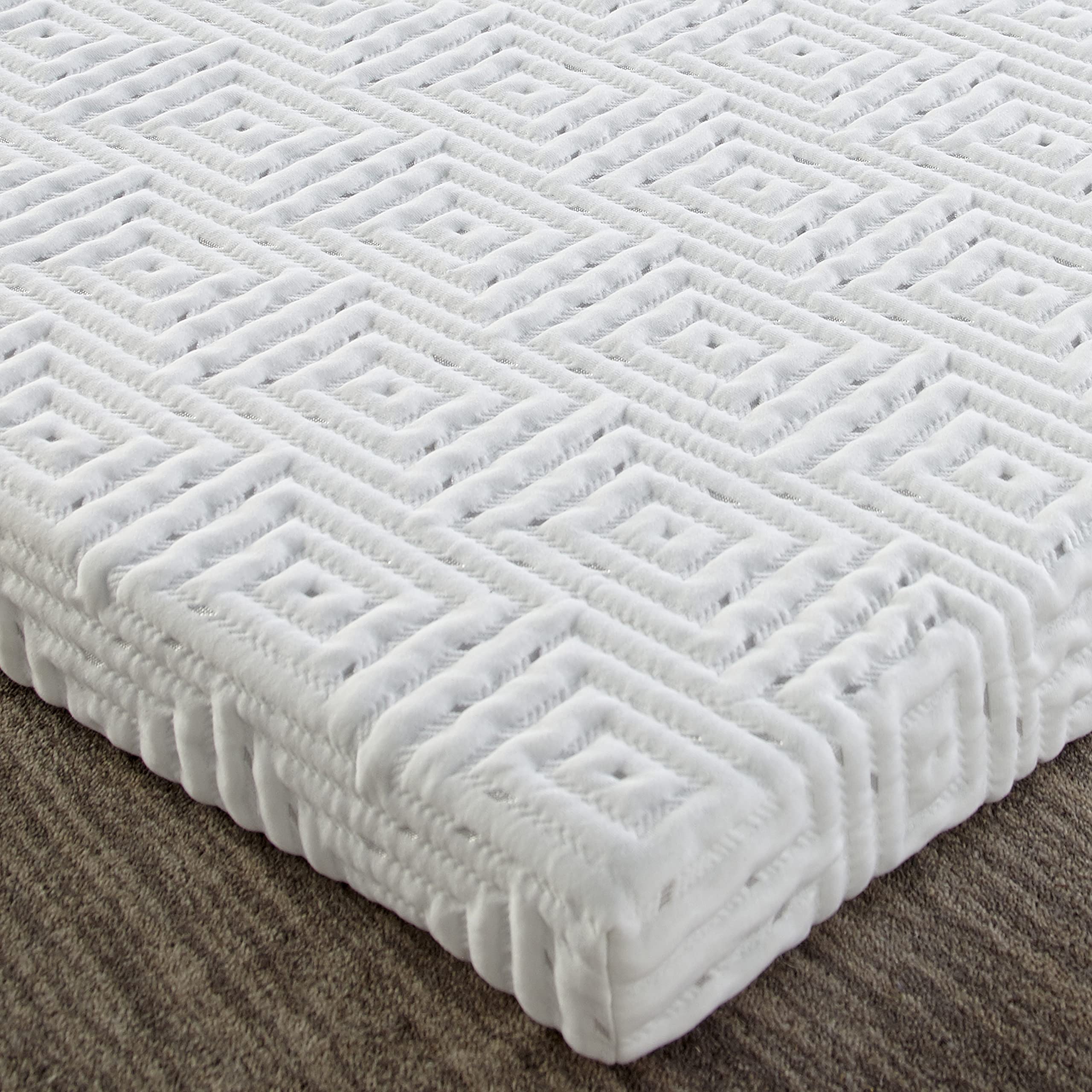 Simmons Siesta Gel Foam Lounger: Roll-Up Guest Topper/Floor Mat, 2" Single,Twin