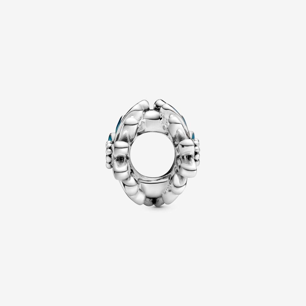 PANDORA Blue Daisy Flower 925 Sterling Silver Charm - 798775C01