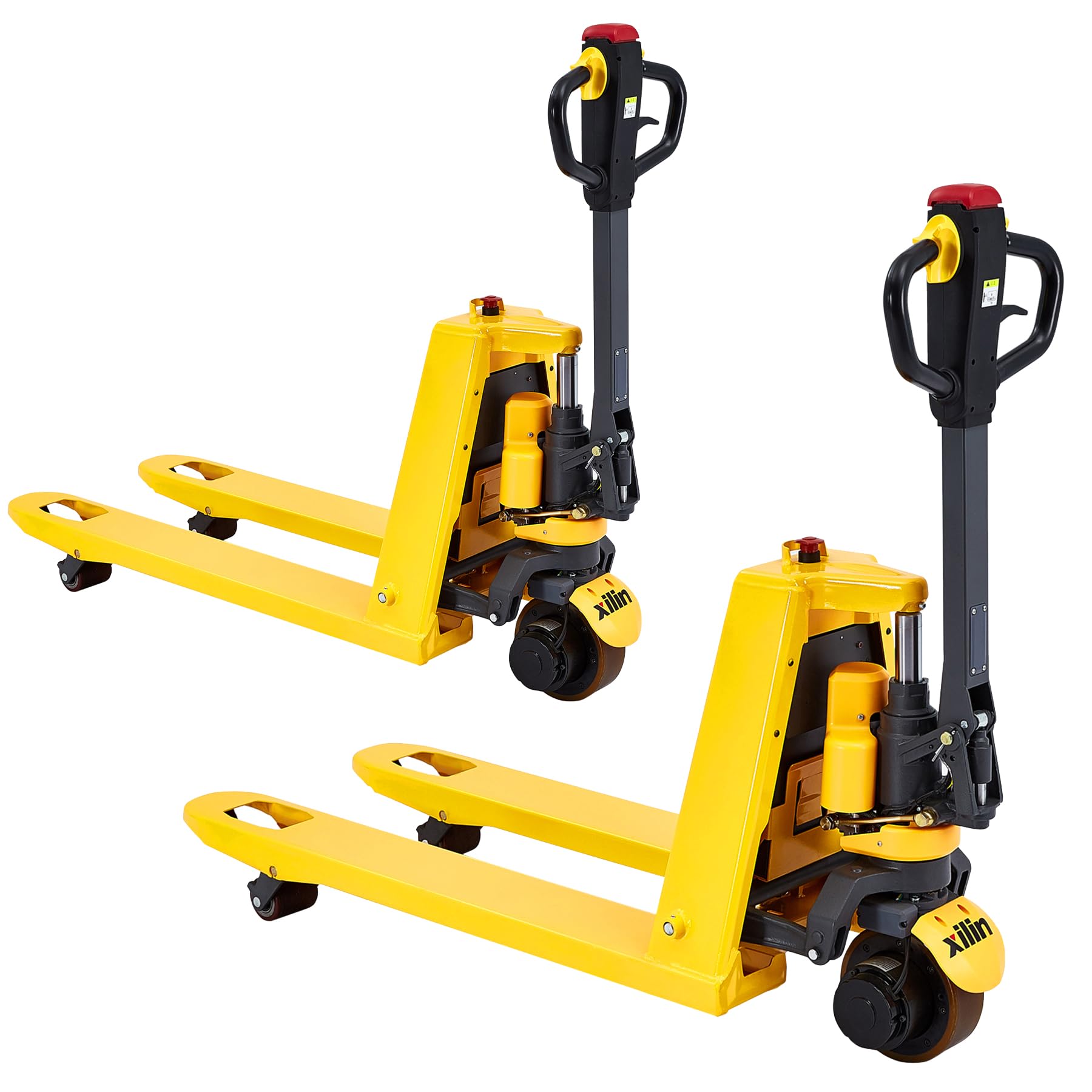 Xilin Electric Powered Pallet Jack 3300lbs Capacity Lithium Battery Mini Type Walkie Pallet Truck 48"x27" Fork Size 2PCs