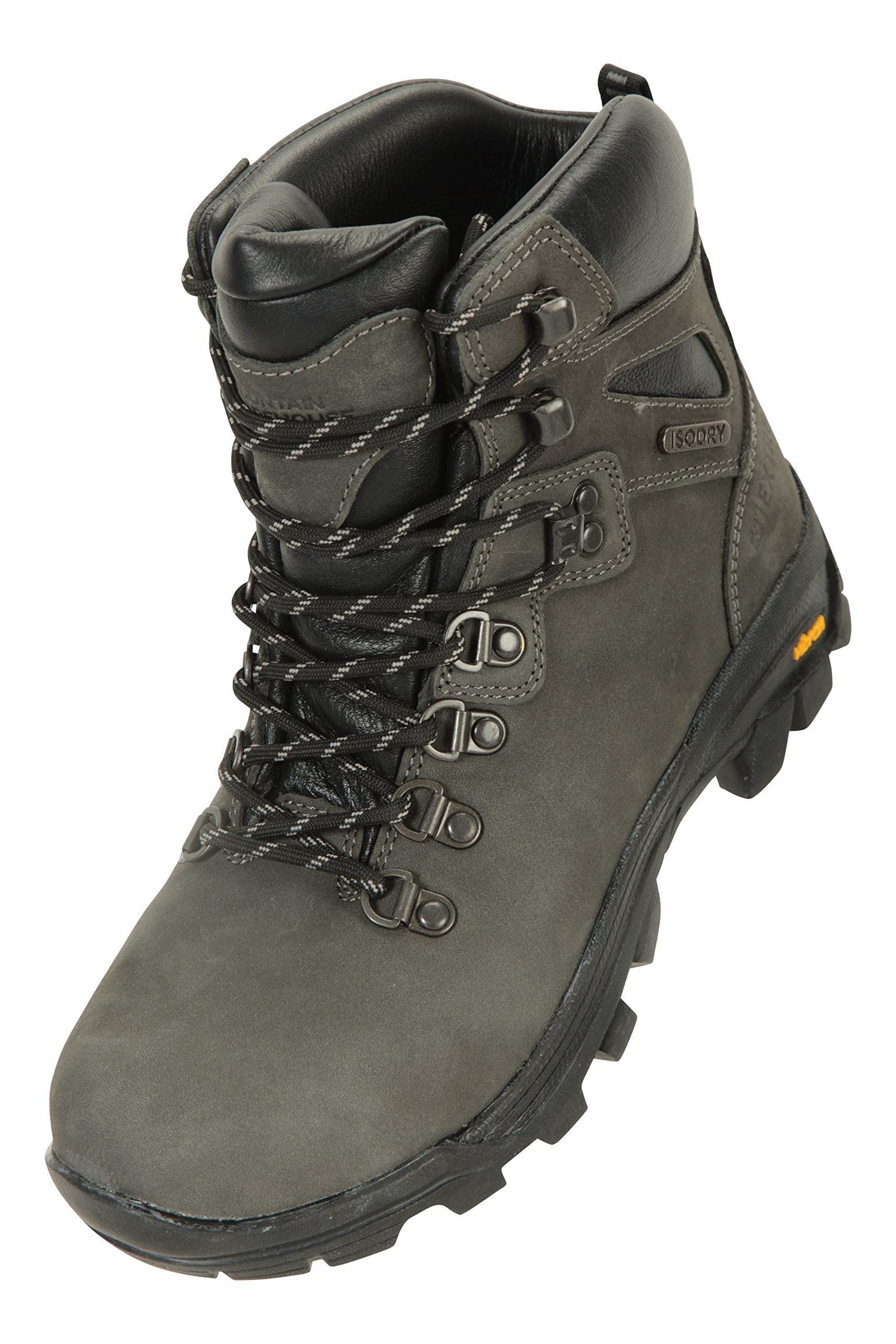 Mountain Warehouse Odyssey Extreme Womens Waterproof Vibram Hiking Boots Grey Womens Shoe Size 8 US