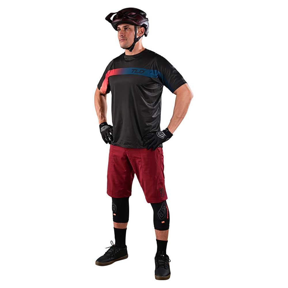 Troy Lee Designs Cycling MTB Bicycle Mountain Bike Jersey Shirt for Men, Skyline SS (Jet Fuel Carbon, L)