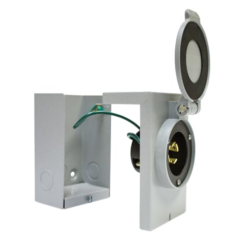 Reliance Controls Corporation PB20 20-Amp NEMA 3R Power Inlet Box for Generators Up to 5,000 Running Watts,Gray