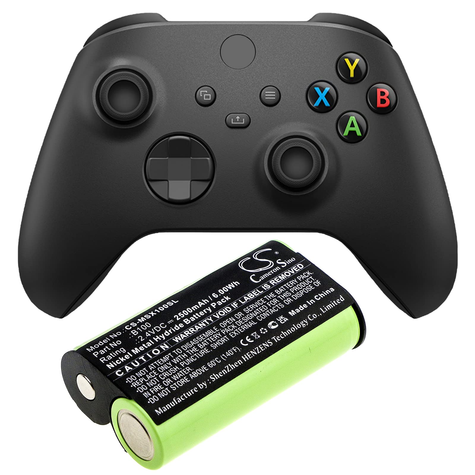 Velrgt Great for Microsoft Xbox One X, Xbox One S Wireless Controller, Xbox One Elite Wireless Controller Replacement and Spare Batteries, Compatible with Microsoft B100