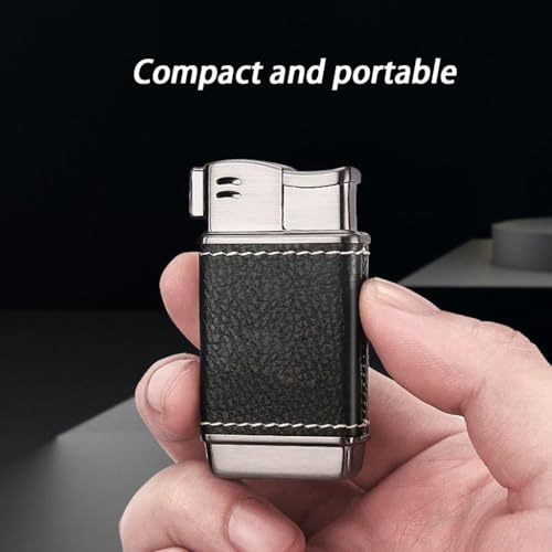 Men's Gas Lighter, Can Be Filled with Gas, Easy to Carry, Flame Size Can Be Adjusted, is Suitable for Boyfriend Girlfriend Father, Daily Use (Color : C3)