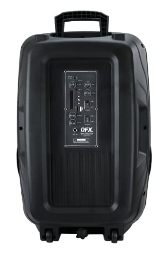 PBX-615SM Bluetooth Portable Party Speaker - 15β Woofers, 1.5β Tweeter, True Wireless Stereo, LED Party Lights, Microphone & Stand Included - DJ Speakers Bluetooth Wireless