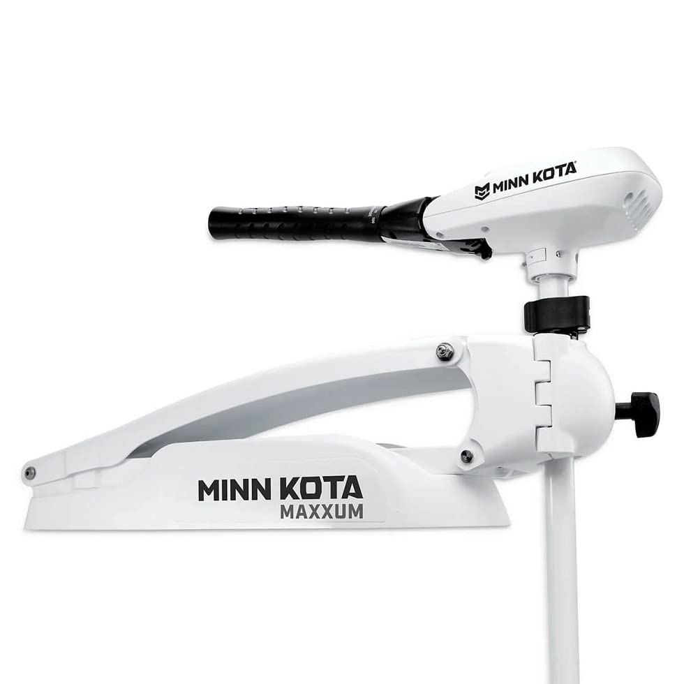 Minn Kota 1363446 Riptide Maxxum Saltwater Hand-Steer Bow-Mount Trolling Motor with Digital Maximizer & Bowguard 360, 80 lbs Thrust, 62" Shaft