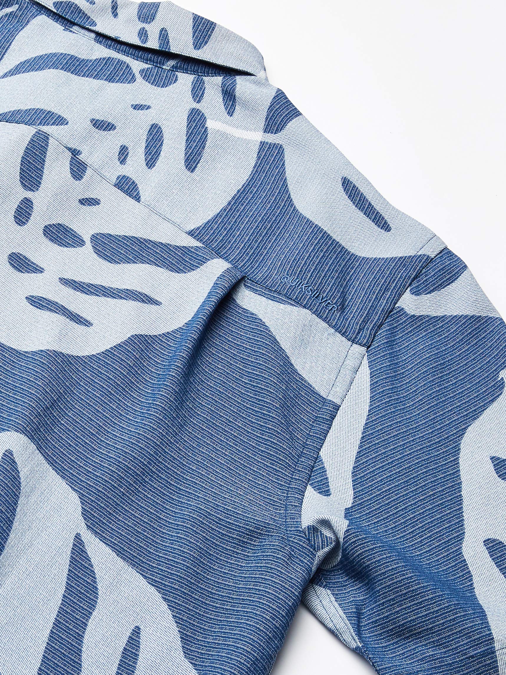 Quiksilver Waterman Men's Woven, Estate Blue Huge Leaves, L