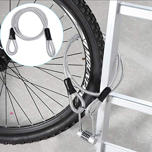 Security Cable, Wire Cable, Portable Durable Steel for Glass Door Lock Bike Lock
