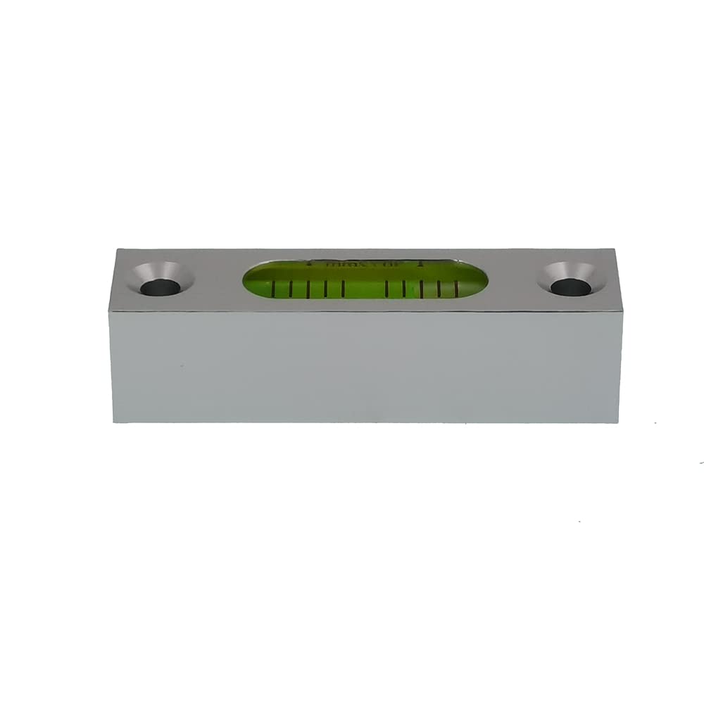 XMLEI Metal high precision level instrument small strip type leveling square horizontal bubble glass bubble (58X15mm) (k1558264)