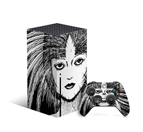 Tomie Uzumaki Horror Series Anime X-box-Series-X Console Controllers Skin Decals Stickers Wrap Vinyl for X-box-Series-X Console
