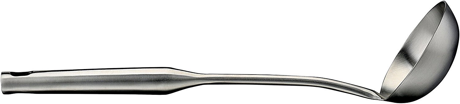 TBWHL Metal Soup Ladle 304 Stainless Steel Gravy Sauce Ladle with Long Handle for Kitchen 13.4"