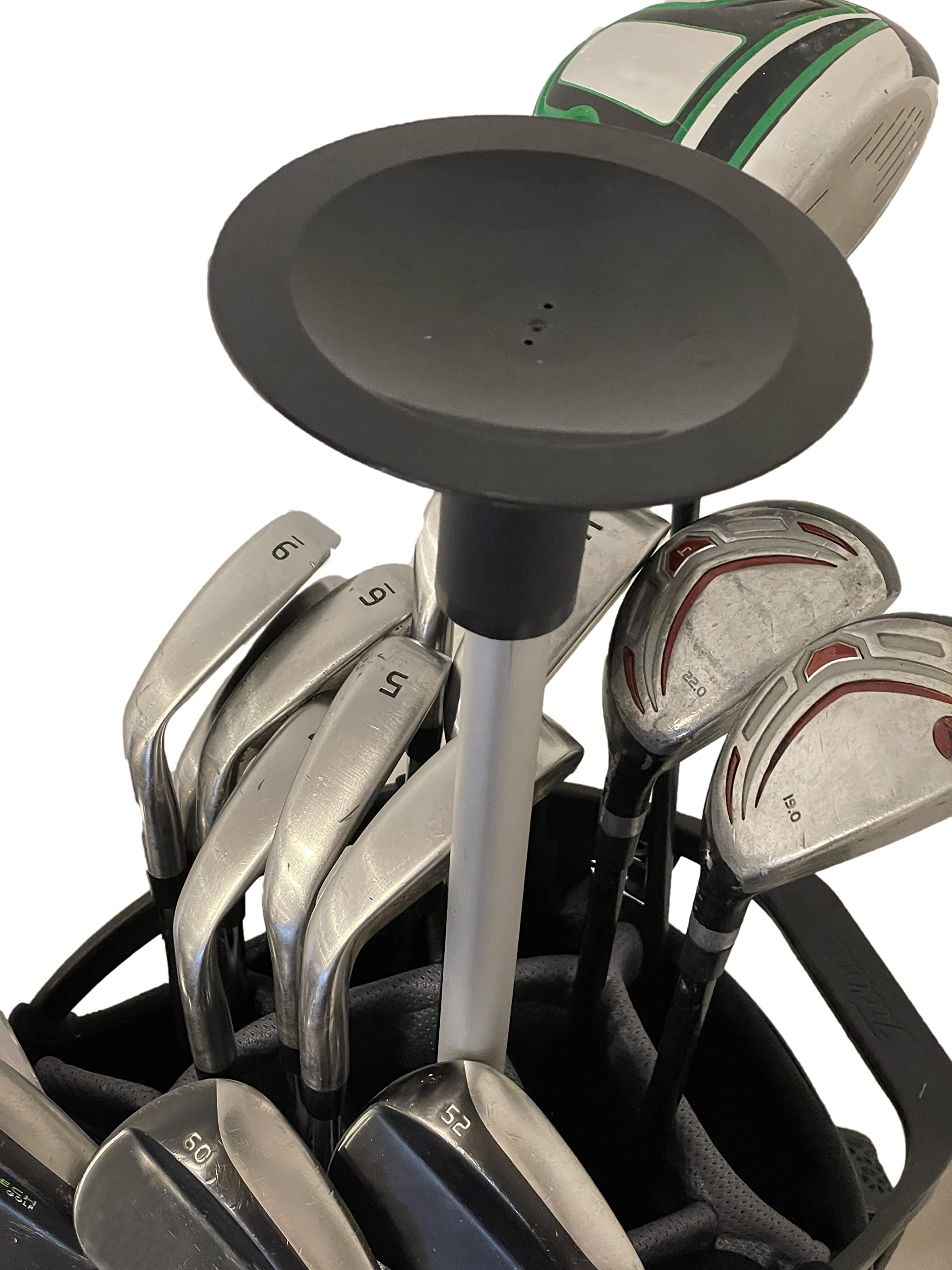 Vico - Golf Travel Protector Support Pole + Adjustable Aluminum Rod Collapsible Telescoping from 31-57 inches + Protect Clubs during Travel - Unique Lightweight Durable Rubber Flex Top