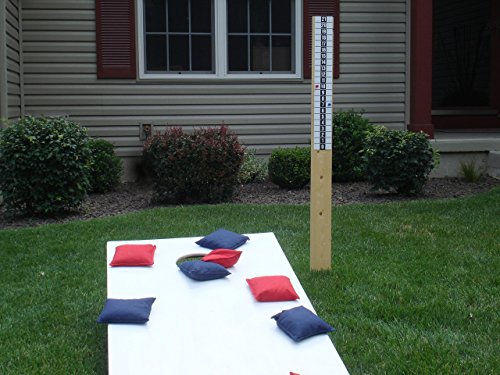 Midwest-Masterpiece Upright Magnetic Scoreboard Bocce Ball or Cornhole Bag Toss or Frisbee Game or Kan Jam