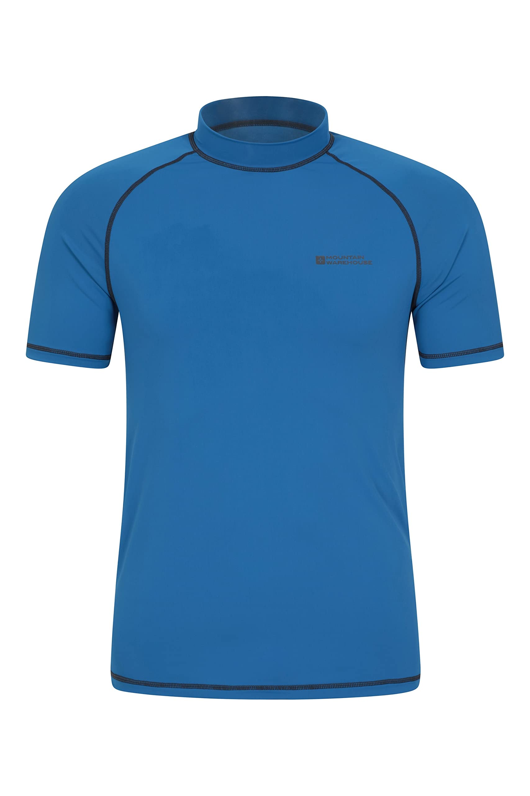 Mountain Warehouse Mens UV Rash Guard - Fast Drying Rash Top Red Medium