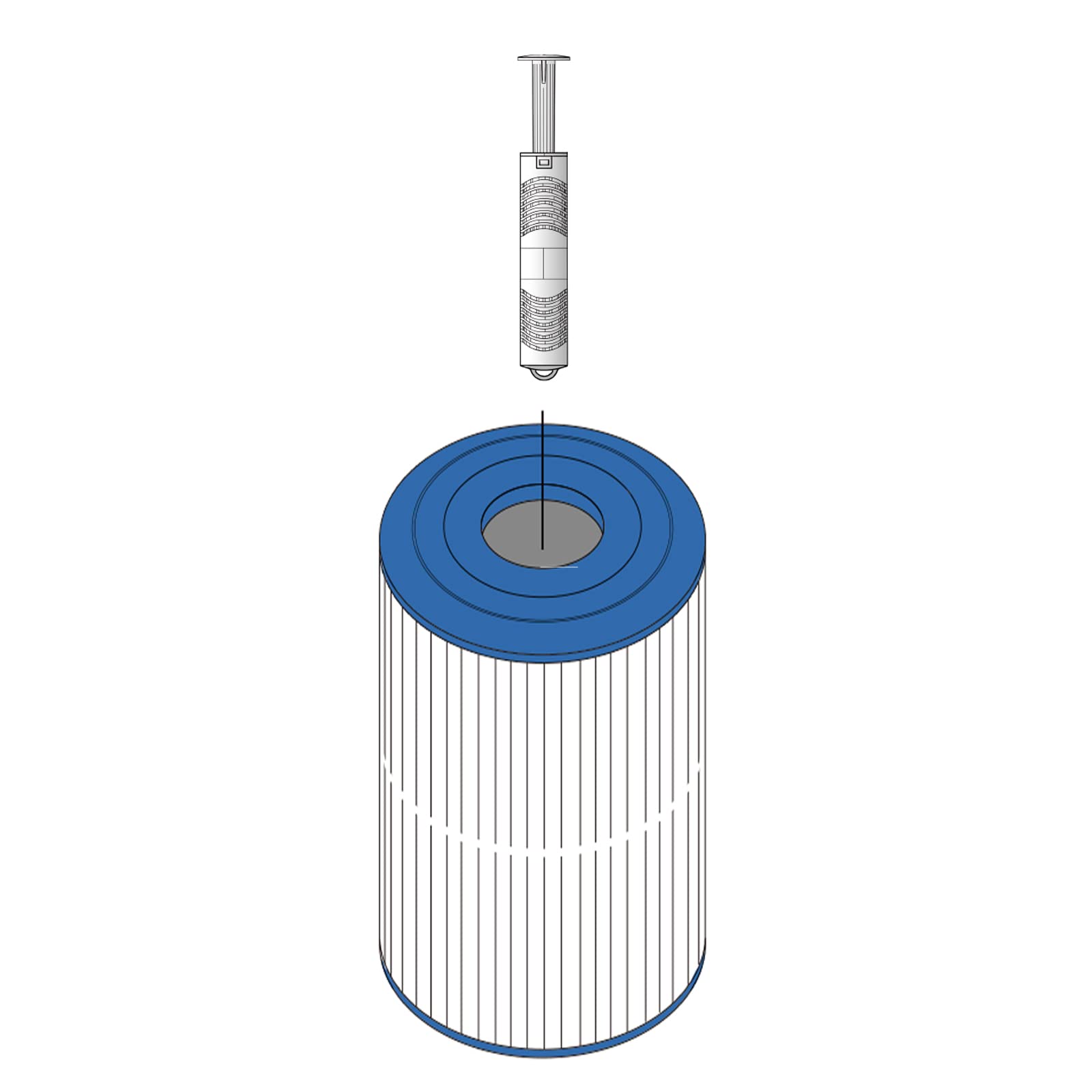 VVEMADE Hot Tub Mineral Ion Cartridge Filter Stick for Spas(1)