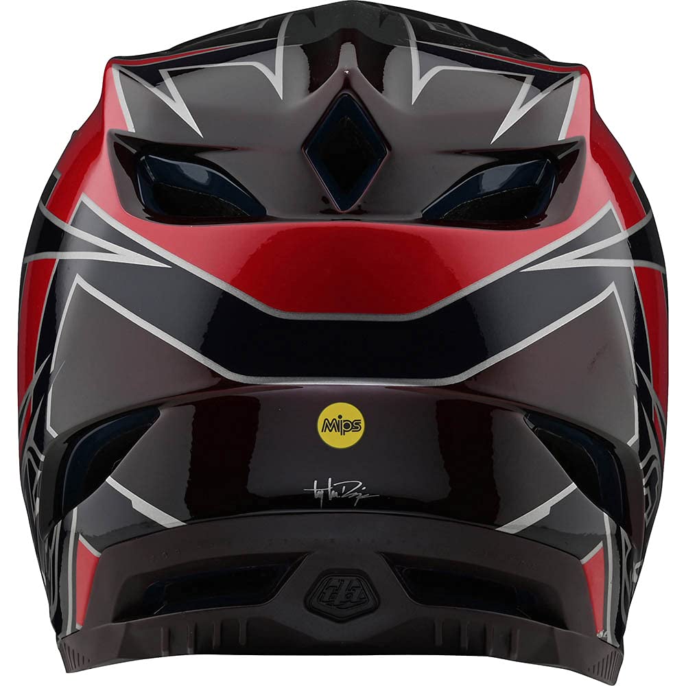 Troy Lee Designs Adult|Downhill|Bicycle|BMX|Full Face D4 Composite Helmet Graph W/MIPS (Red, 2X)