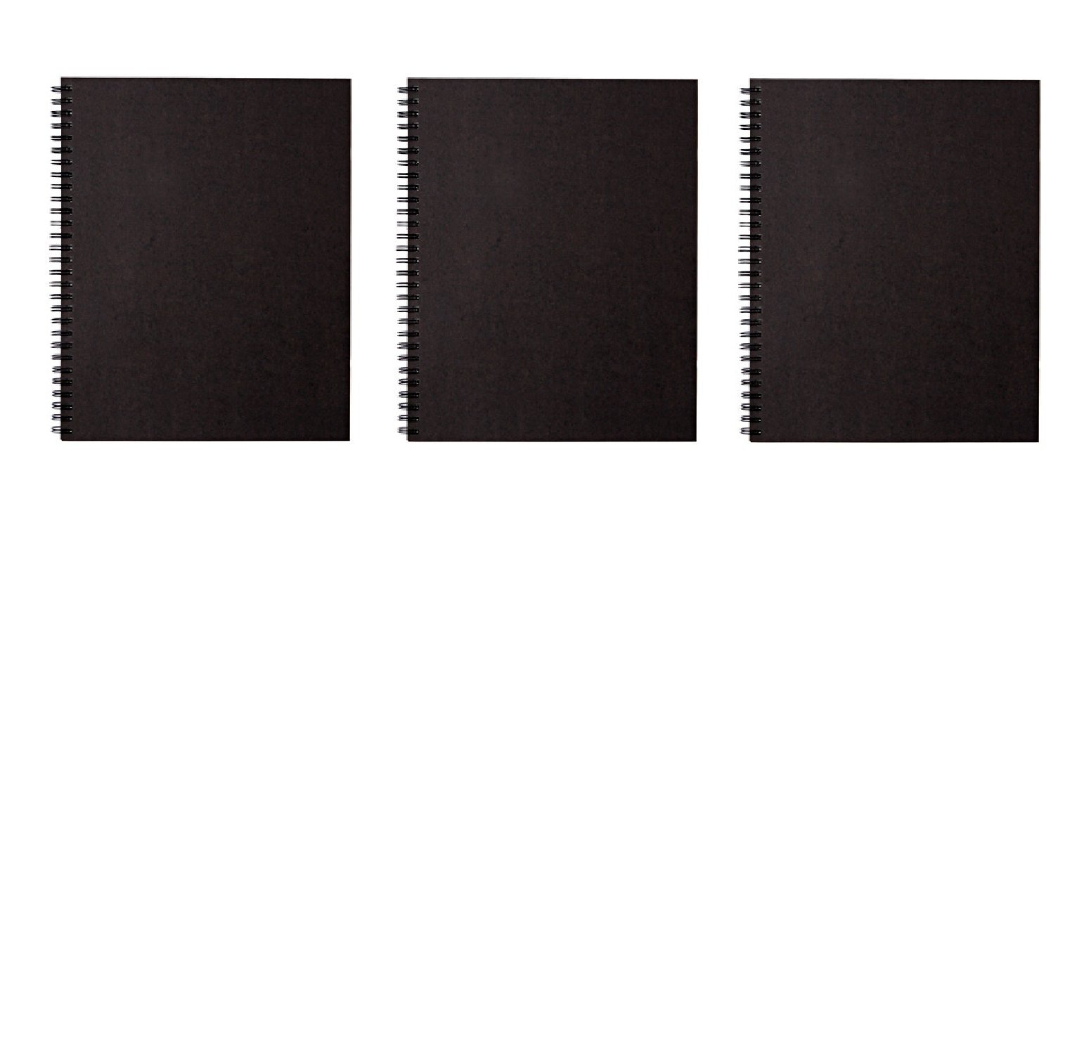 MUJI MoMa Double Ring Notebook B5 80sheets - Pack of 3books Dark Grey