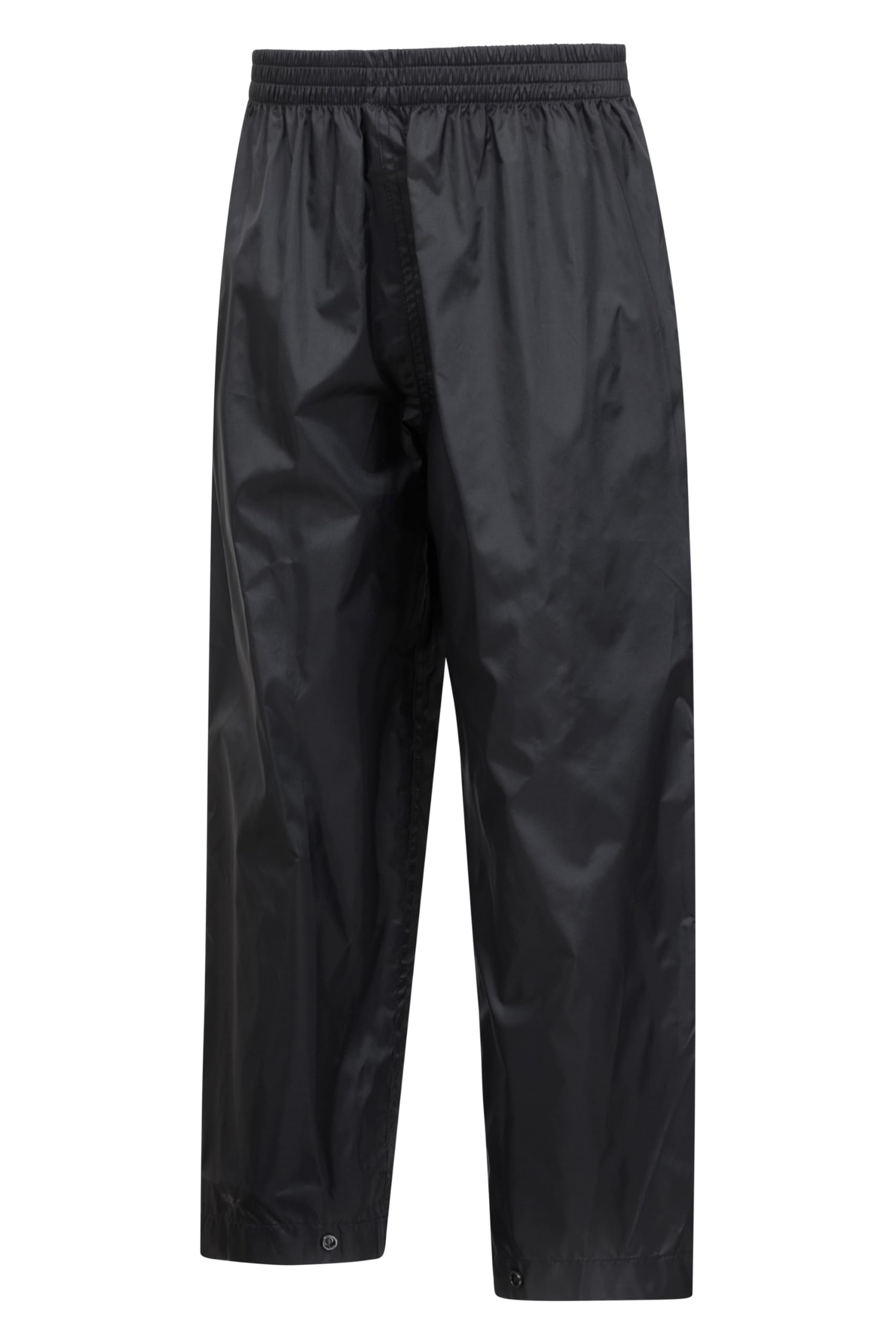 Mountain Warehouse Pakka Kids Waterproof Rain Pants -for Boys & Girls Black 9-10 years