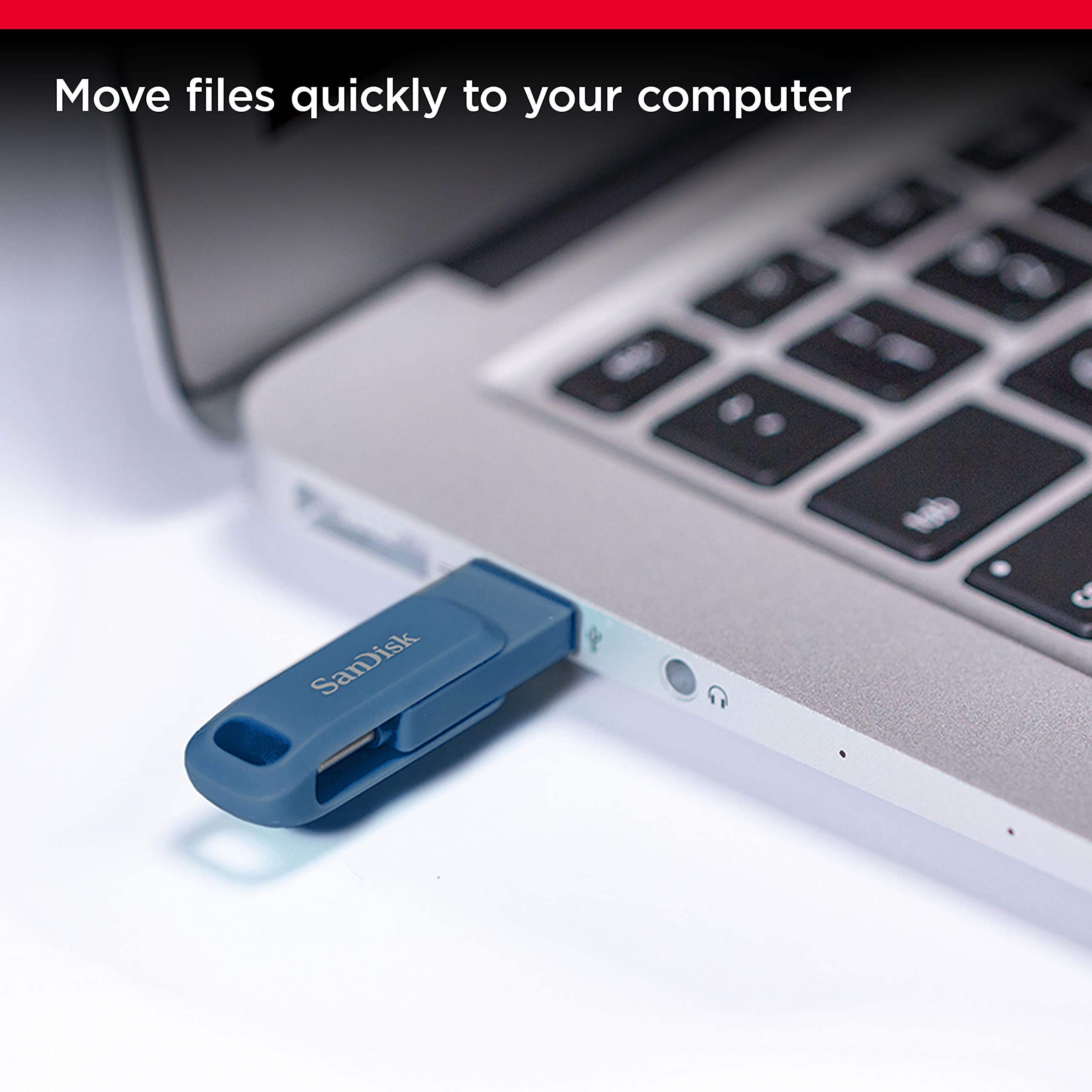 SanDisk 256GB Ultra Dual Drive Go USB Type-C Flash Drive, Blue - SDDDC3-256G-G46NB