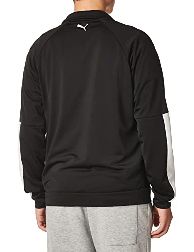 PUMA Men's Contrast Jacket 2.0, Black/White, L
